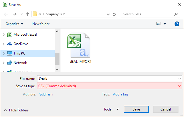 Quick Setup Import
